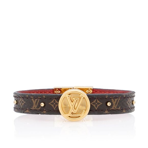 Louis Vuitton | Jewelry | Louis Vuitton Monogram Canvas Lv Circle ...